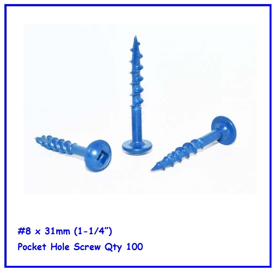 Pocket Hole Screws 8g x 31mm Qty 100 Outdoor – Screw it Screws